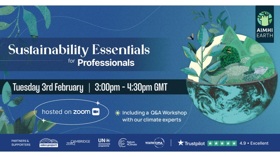 AimHi Earth's Sustainability Essentials for Professionals | Climate Connect