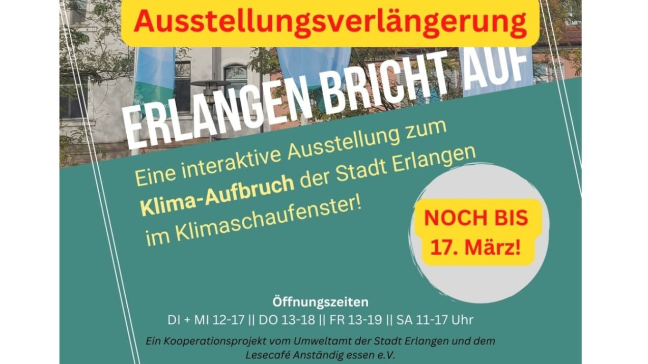 Interactive exhibition on the climate awakening of the city of Erlangen ...
